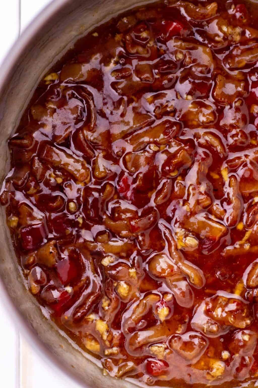 Spicy Bacon Jam Brussel Sprouts - Whipped It Up