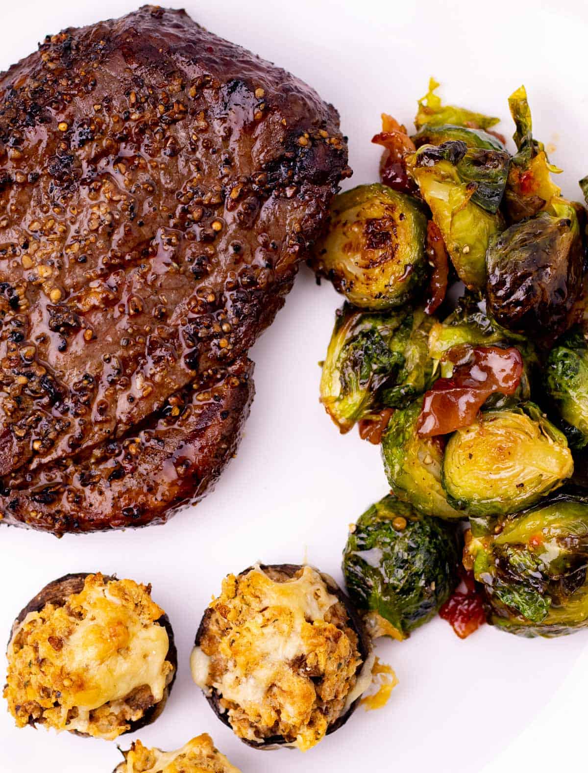 Spicy Bacon Jam Brussel Sprouts - Whipped It Up