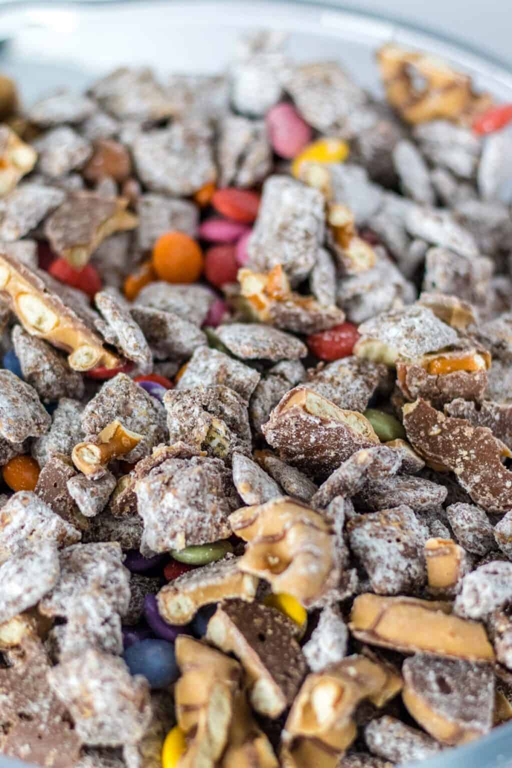 Chocolate Peanut Butter Muddy Buddies - Whipped It Up