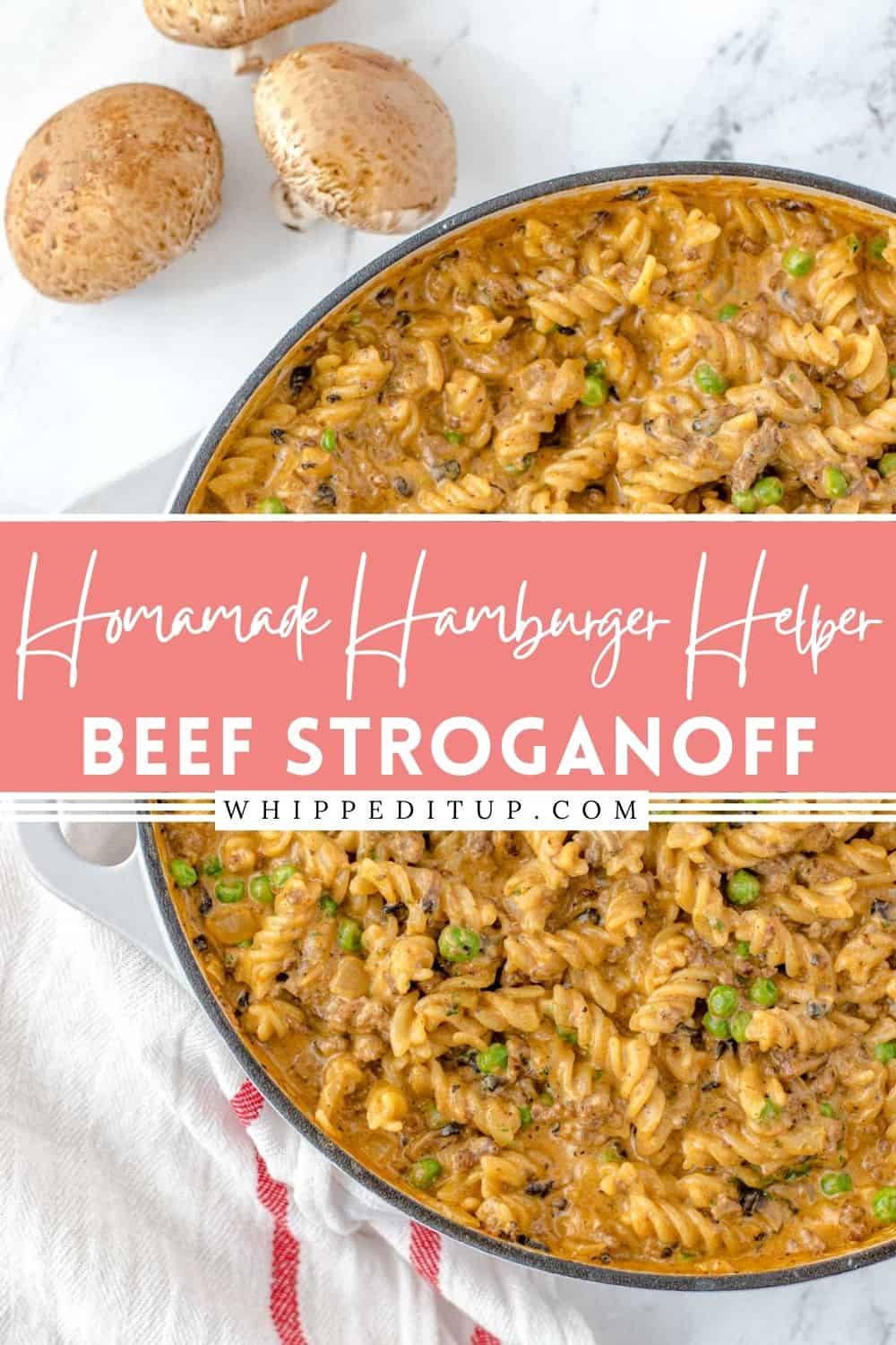 Homemade Hamburger Helper Beef Stroganoff - Whipped It Up