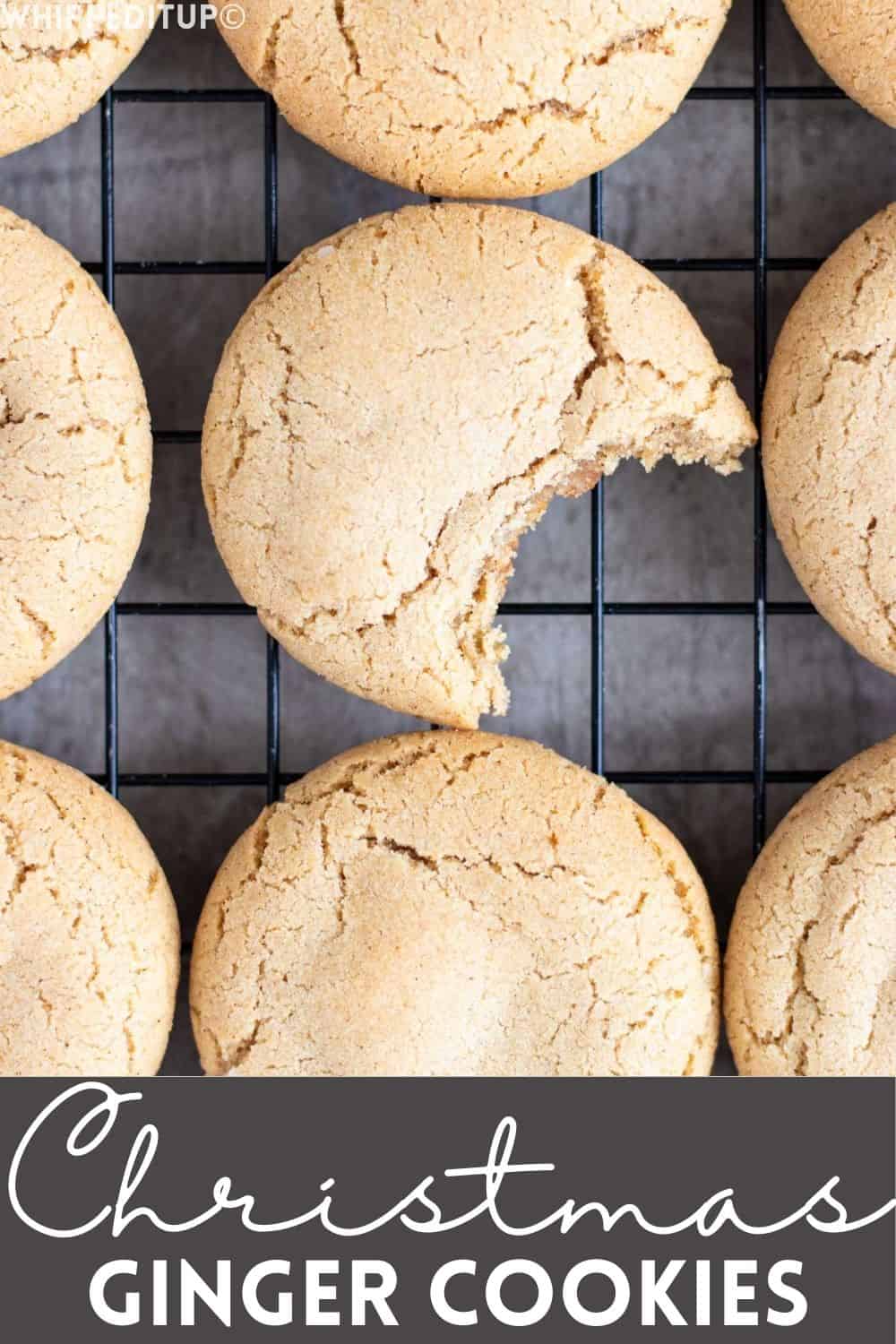 Soft Ginger Cookies without Molasses - Whipped It Up