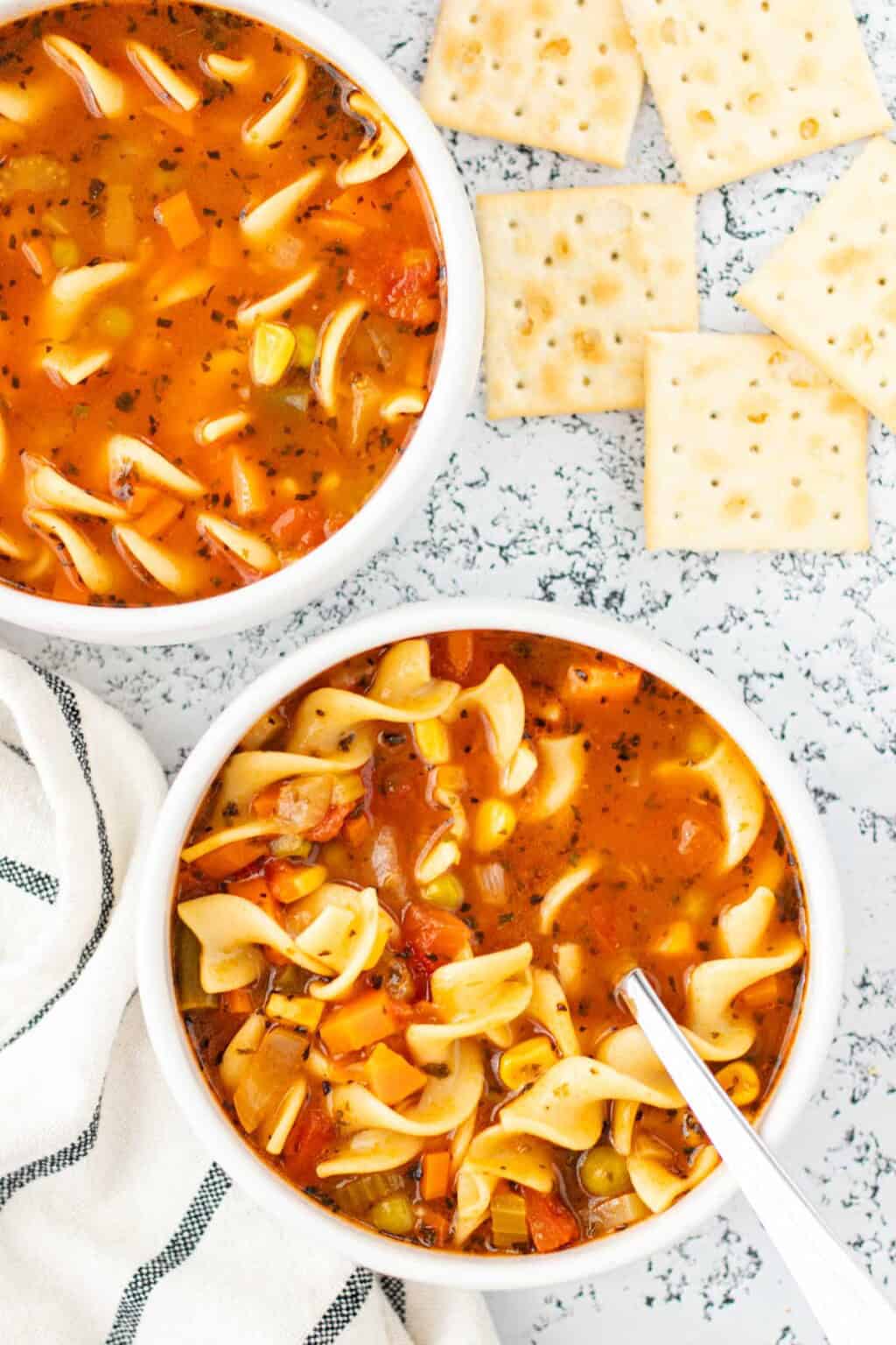 Easy Homemade Vegetable Soup - Whipped It Up