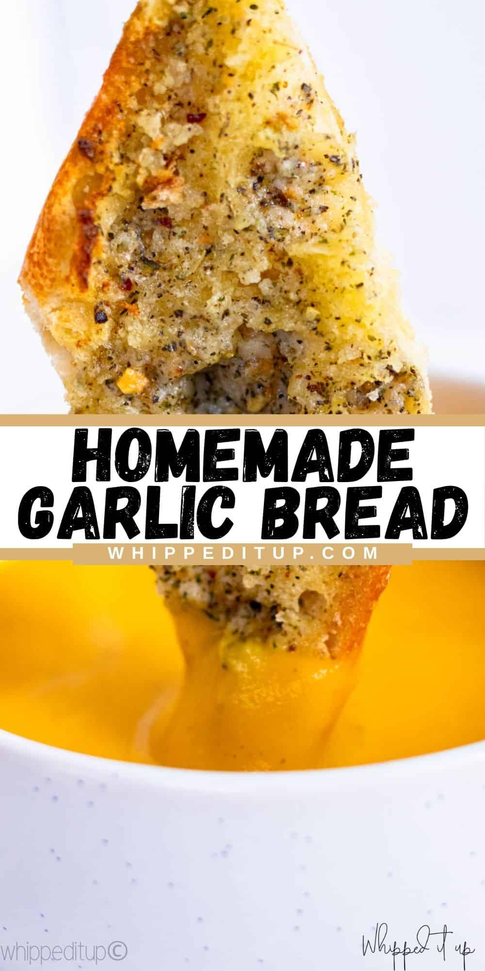 Baguette Garlic Bread - Whipped It Up