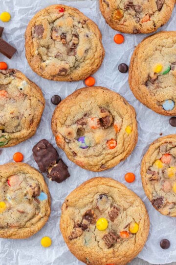 Leftover Halloween Candy Cookies - Whipped It Up