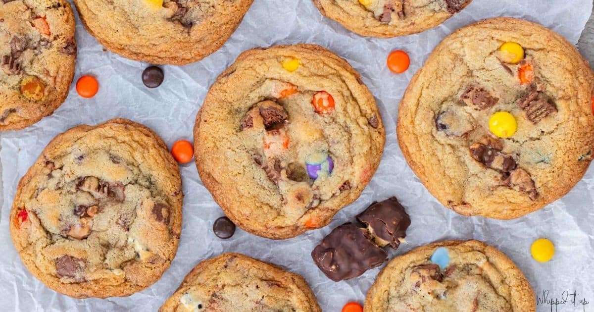 Leftover Halloween Candy Cookies - Whipped It Up