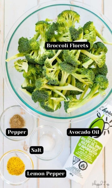 Oven Roasted Broccoli with Lemon Pepper - Whipped It Up