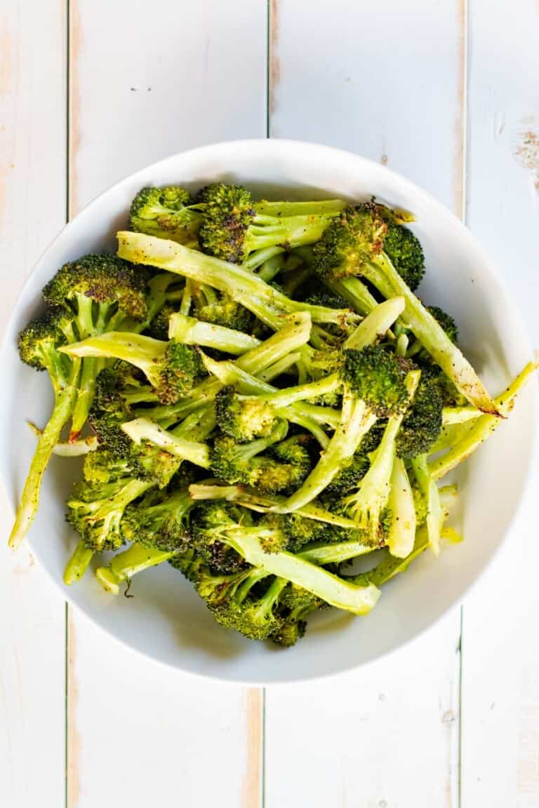 Oven Roasted Broccoli with Lemon Pepper - Whipped It Up