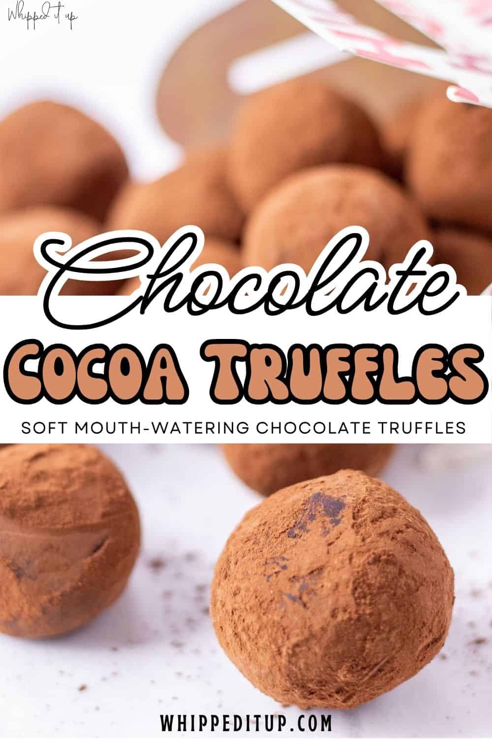 Chocolate Cocoa Truffles - Whipped It Up