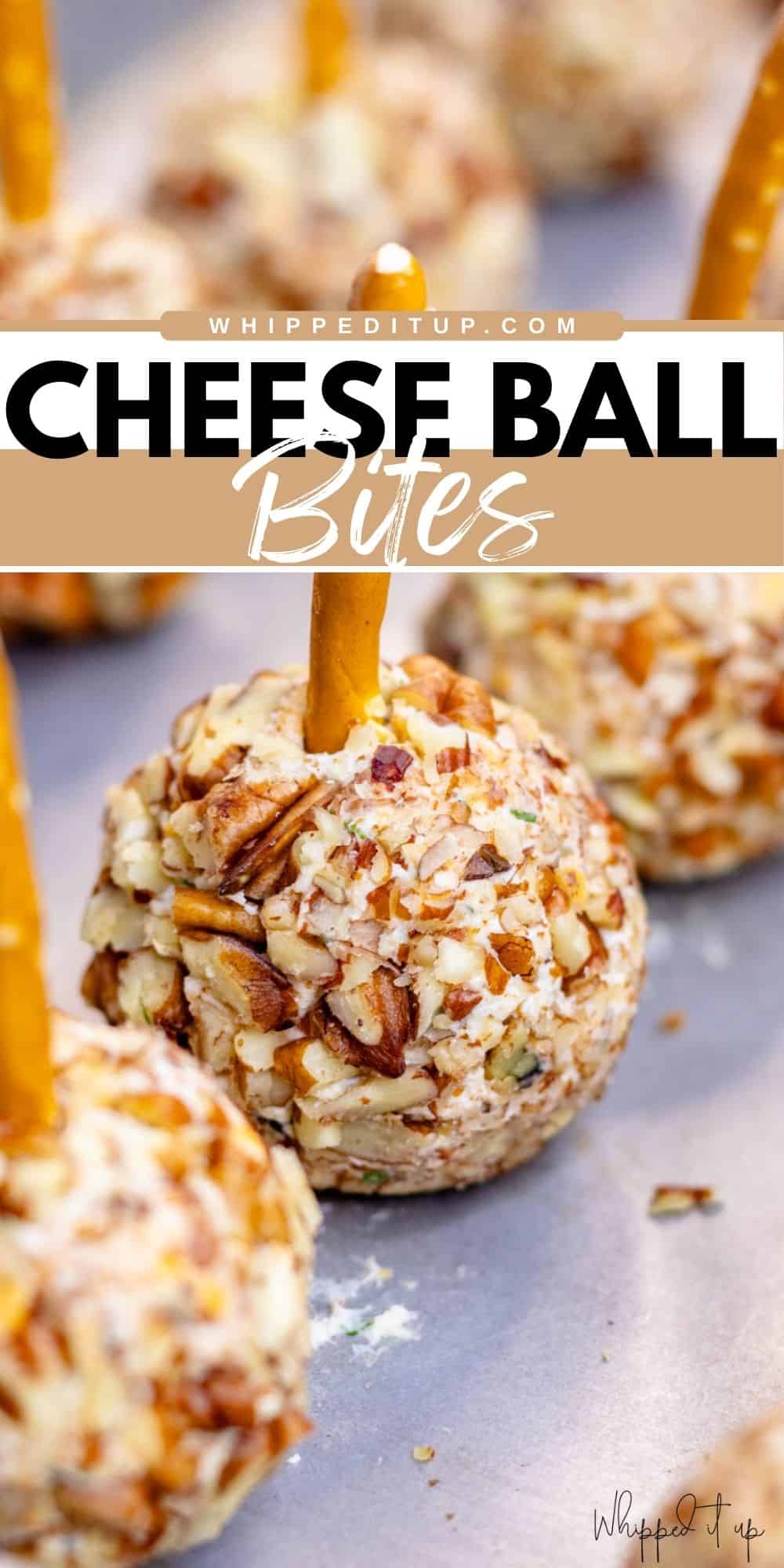 Mini Cheese Ball Bites - Whipped It Up