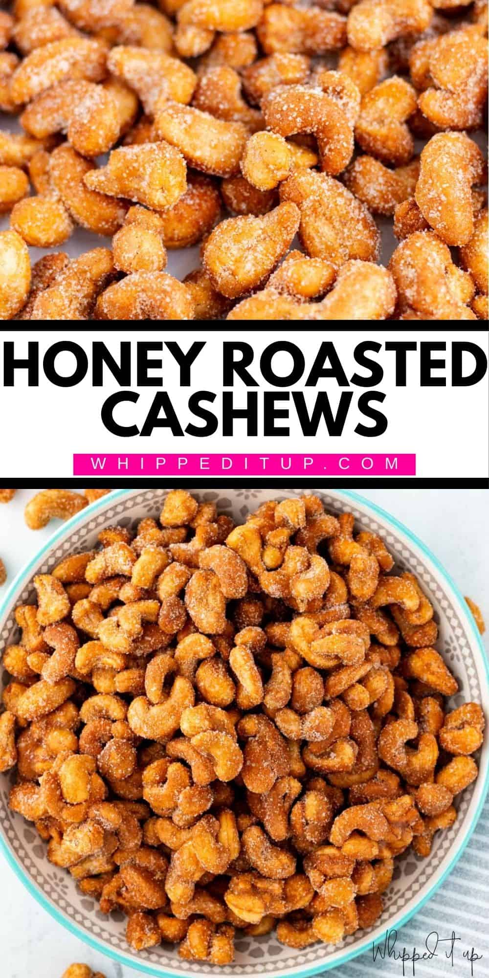 Honey Roasted Cashews - Whipped It Up