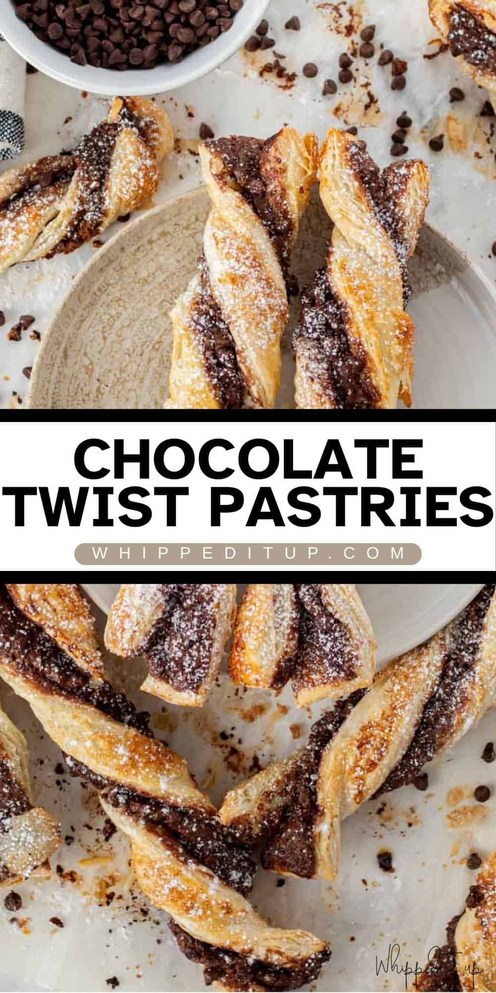 Chocolate Twist Pastries - Whipped It Up