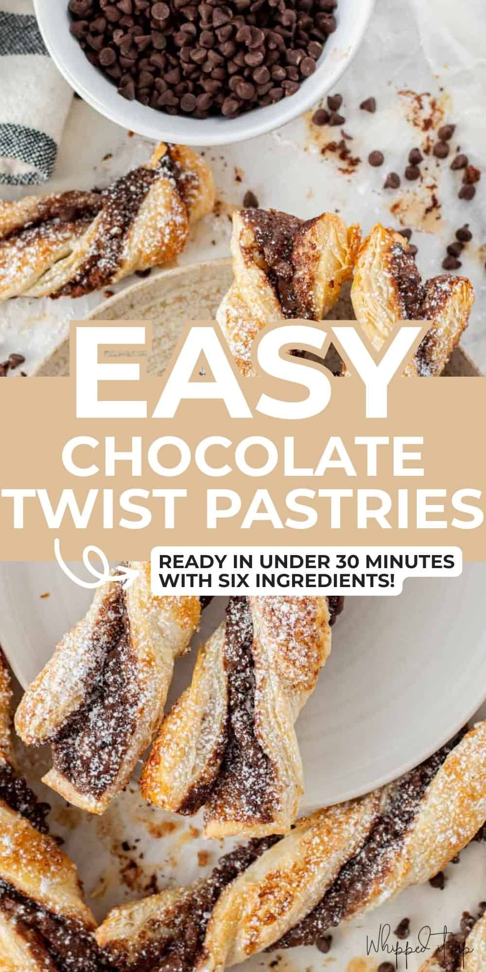Chocolate Twist Pastries - Whipped It Up