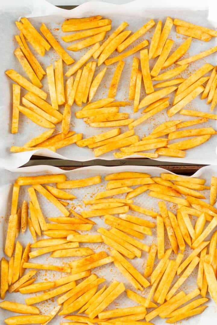 Crispy Homemade Oven Baked French Fries - Whipped It Up