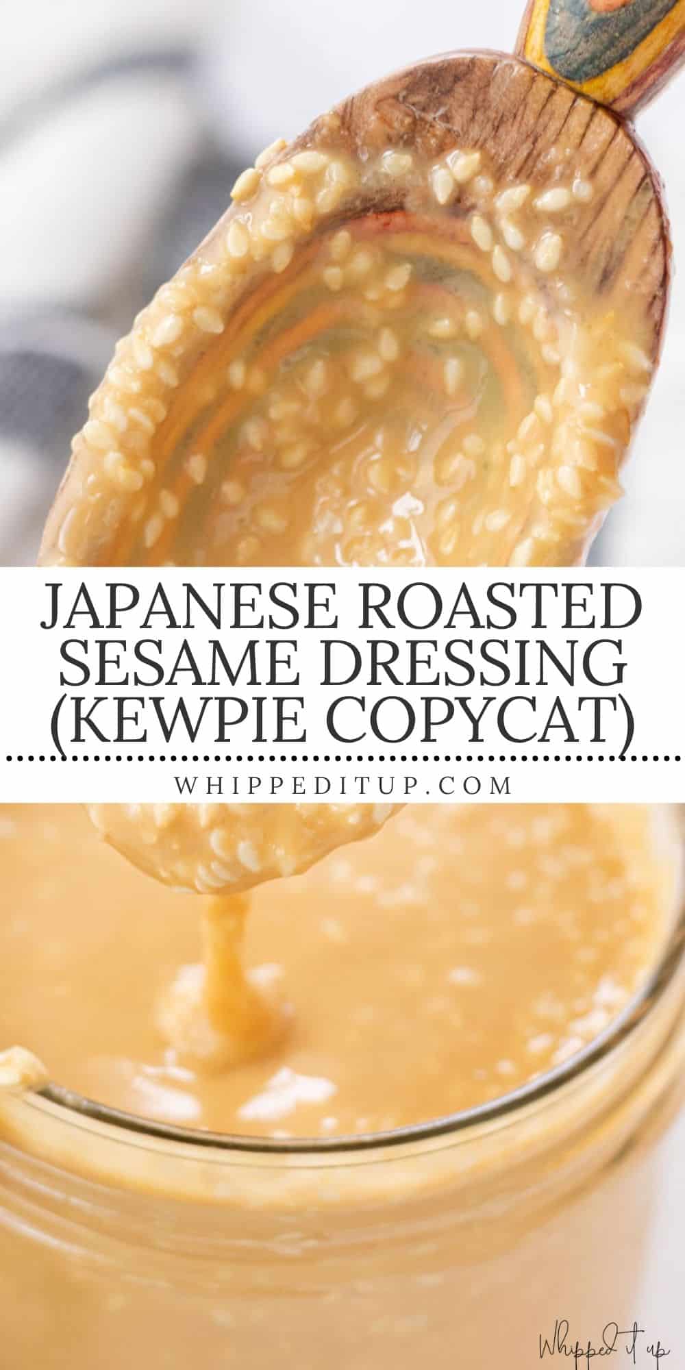 Japanese Roasted Sesame Dressing (Kewpie Copycat) - Whipped It Up