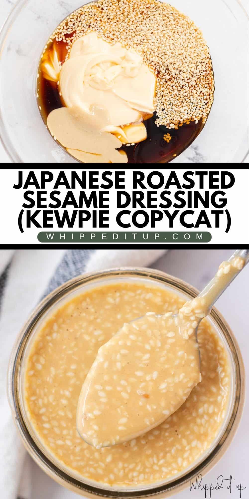 Japanese Roasted Sesame Dressing (Kewpie Copycat) - Whipped It Up
