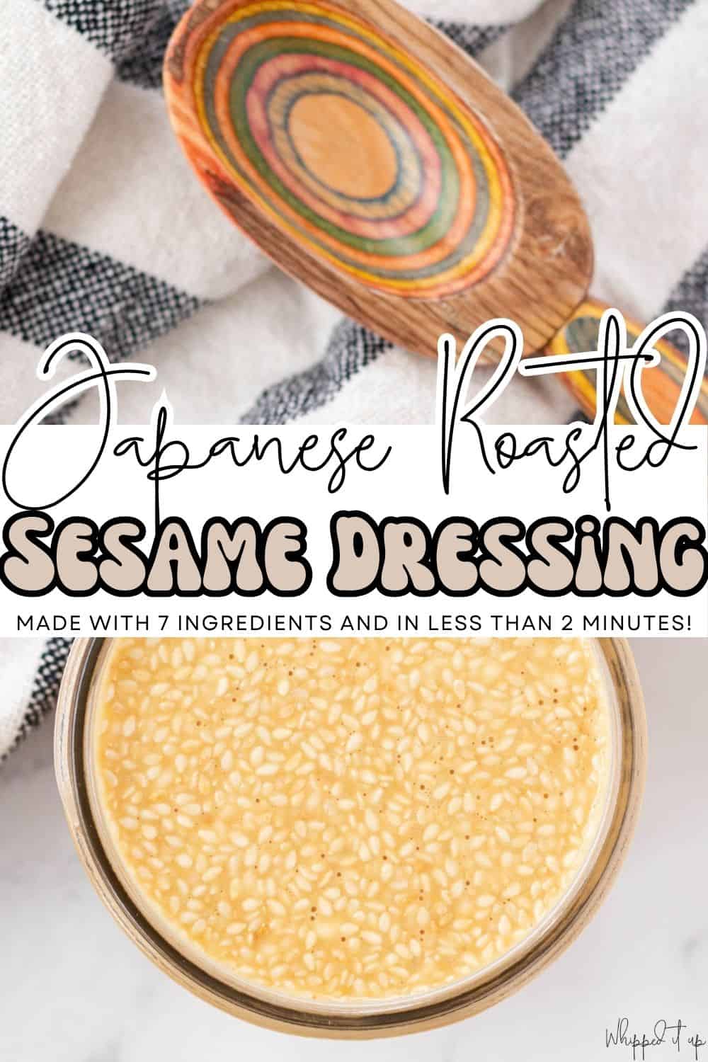 Japanese Roasted Sesame Dressing (Kewpie Copycat) - Whipped It Up