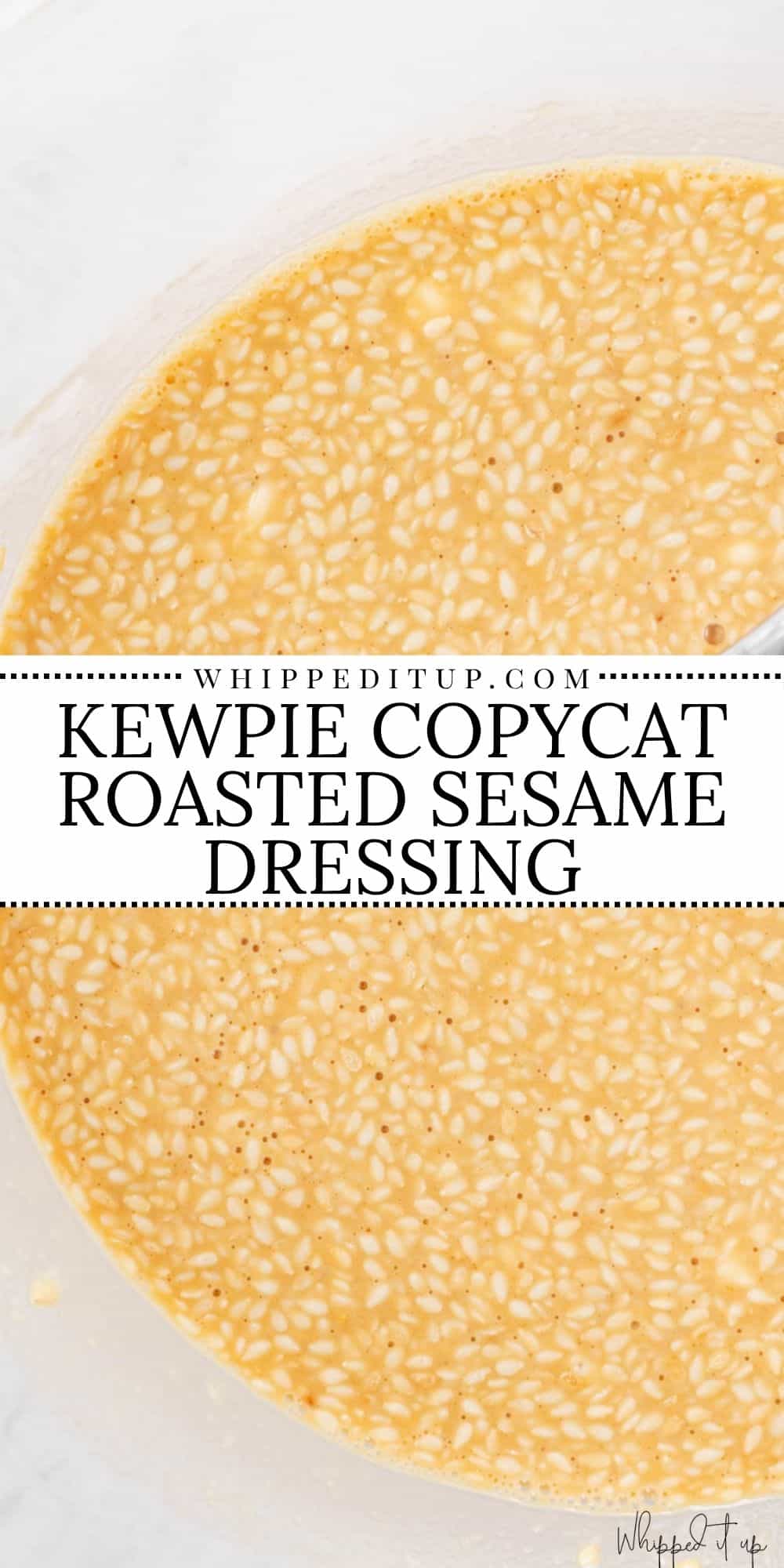 Japanese Roasted Sesame Dressing (Kewpie Copycat) - Whipped It Up