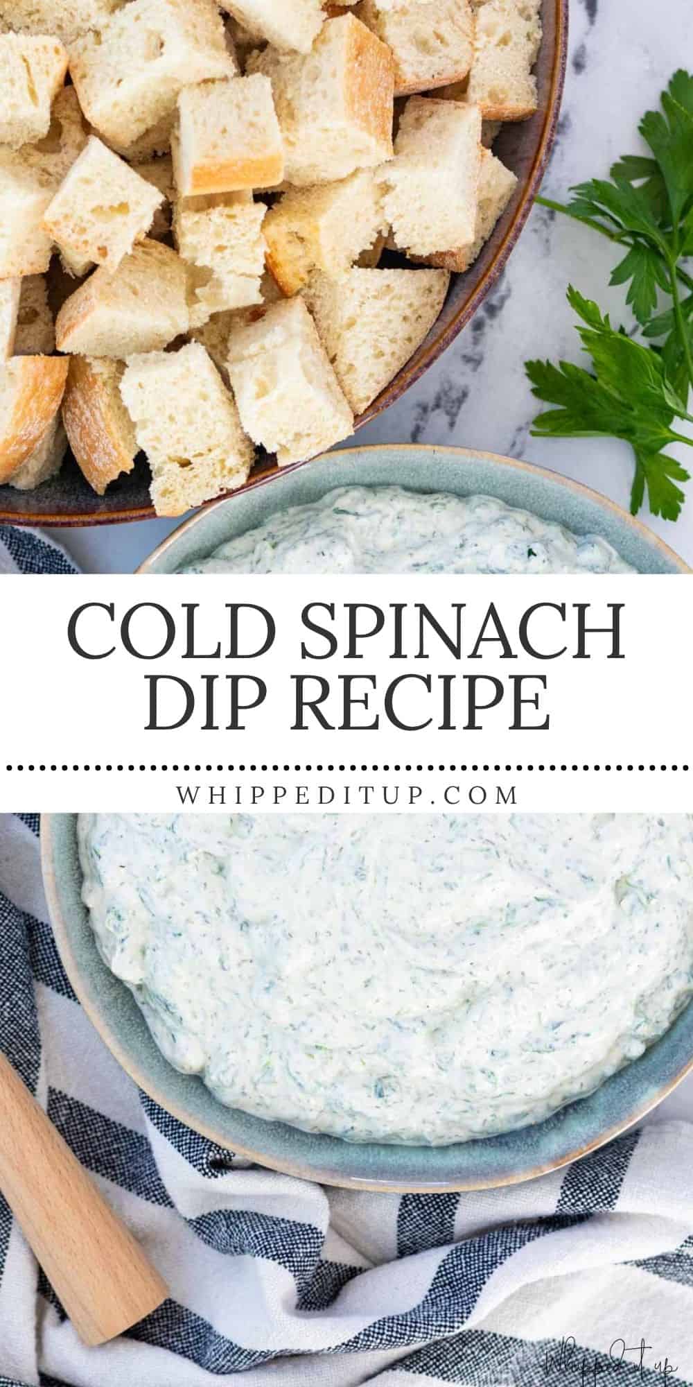 Cold Spinach Dip Recipe - Whipped It Up